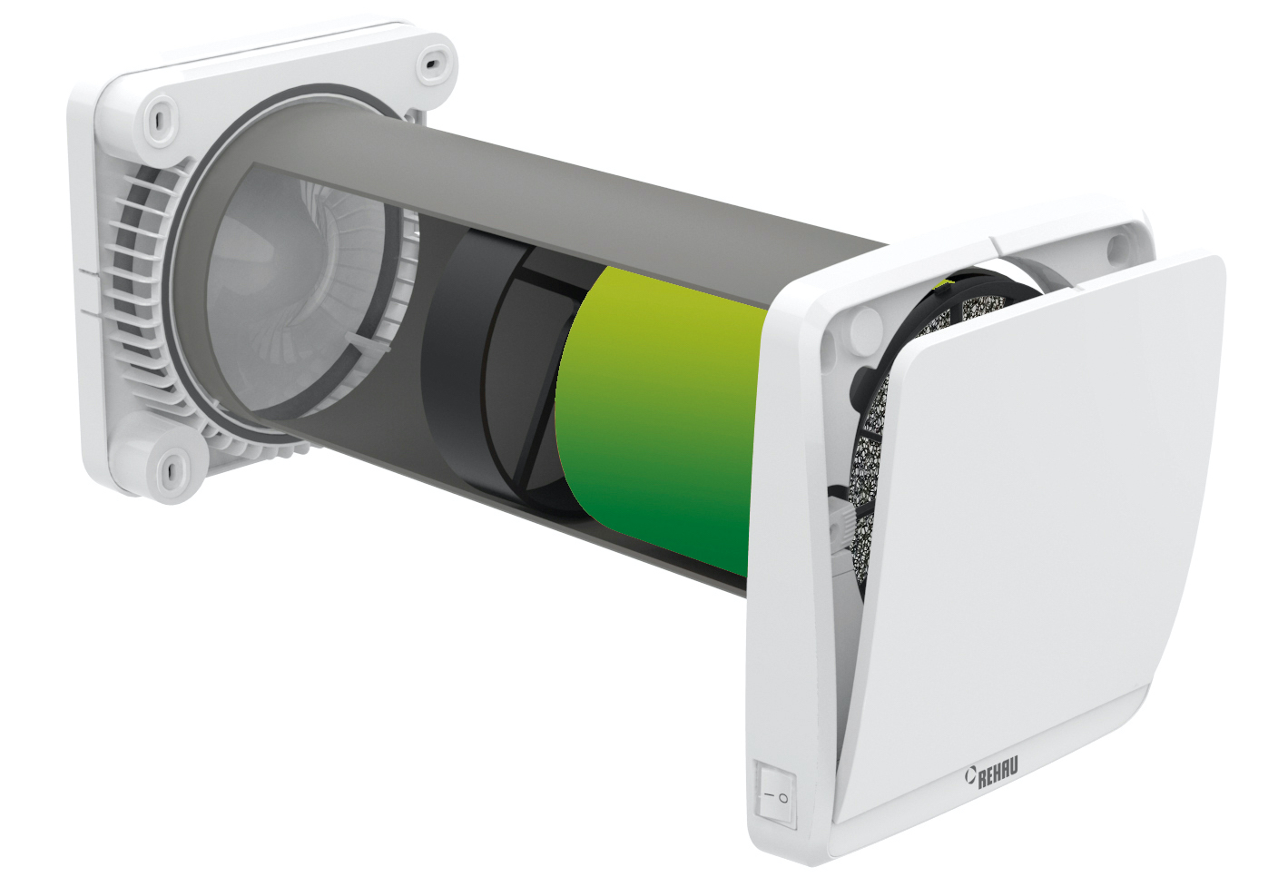 VMC decentralizzata con ricambio automatico e recupero di calore