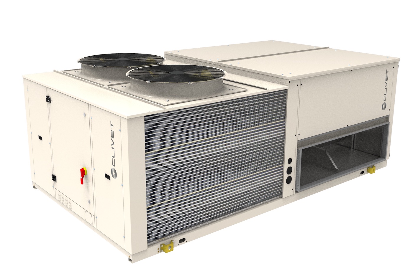 Unità rooftop Clivet Pack3i Csrn-iY da 59 kW e 78 kW full inverter R32