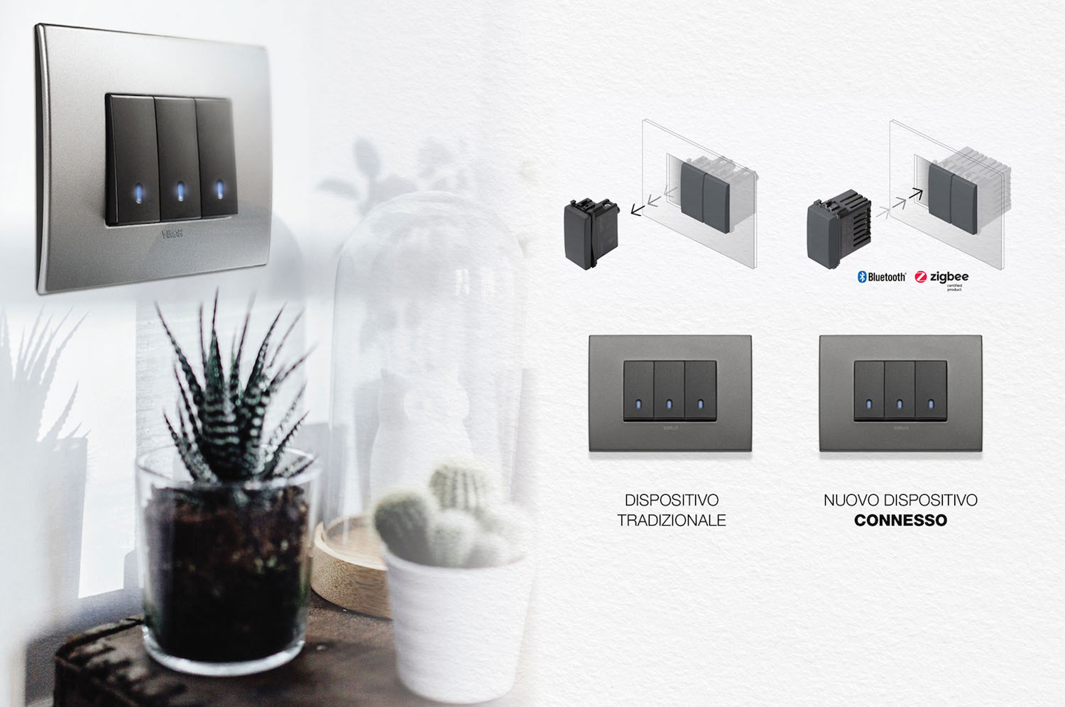 Impianto elettrico Vimar View Wireless connesso alla rete - Infoimpianti